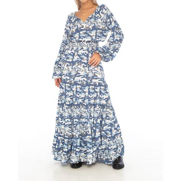 Skemo | Dresses | New Skemo Camo Winter Montana Dress In Indigo | Poshmark